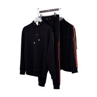 China Custom Men's Windproof Tracksuit Set 380-400g Cotton-Spandex Blend for Daily Wear and Active Lifestyle for sale