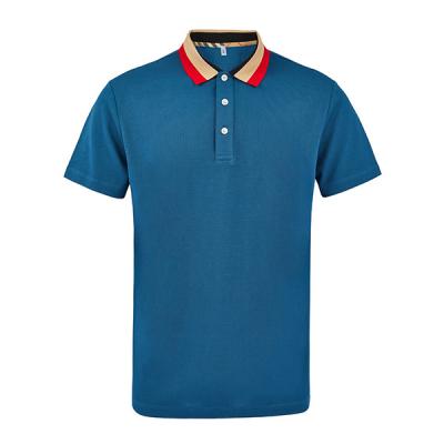China Men's 100% Cotton Quick Dry Organic Polo Shirt 230G Anti-Wrinkle Breathable for sale
