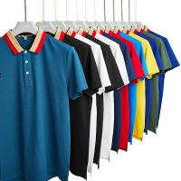 China Men's 100% Cotton Quick Dry Organic Polo Shirt 230G Anti-Wrinkle Breathable for sale