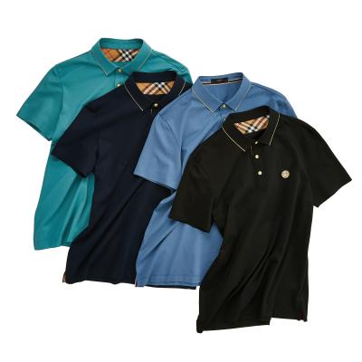 China Oversize Short Sleeve Polo Shirt for Men 100% Cotton 170-120G Breathable Anti-Wrinkle ODM/OEM for sale