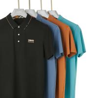 China Men's Knitted Breathable Luxury Polo T-Shirt 100% Cotton Custom Logo 170-120G for sale