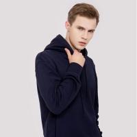 China Men's Knitted Oversized Hoodie 170-120g Cotton Blend Sustainable Sweatshirt for European Sizing for sale