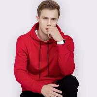 China Men's Knitted Oversized Hoodie 170-120g Cotton Blend Sustainable Sweatshirt for European Sizing for sale