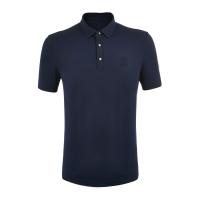 China Men's 100% Cotton Polo T-Shirt 170-120GSM Anti-Wrinkle Breathable Short Sleeve ODM OEM Custom for sale