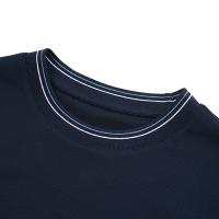 China 100% Cotton Breathable Striped Round Neck Short Sleeve T Shirt 170-120G Customized for sale
