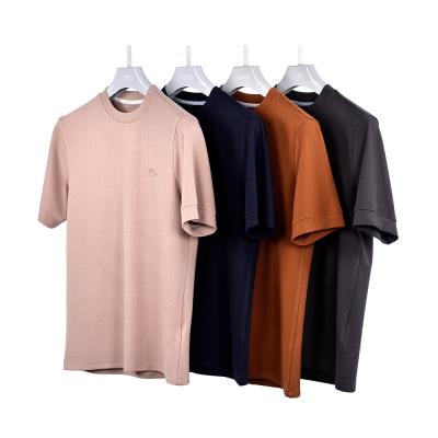 China Wholesale Custom Logo Men Mock Neck T Shirts 100% Cotton Quick Dry Anti Wrinkle 170g Fabric for sale