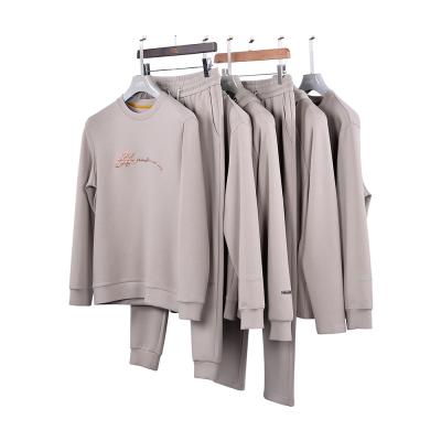 China Custom Logo Heavyweight Cotton Fleece Men's Hoodie Sweatpants Set 380-420G Plus Size Casual Tracksuit for sale