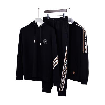 China Men Custom Logo Windproof Hoodie Tracksuit Set Plus Size 170-120G Cotton Sustainable Sweatpants for sale