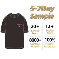 China Custom Logo Heavyweight 100% Cotton Black O-Neck T-Shirt for Men 170-120G for sale