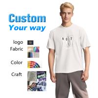 China Men's Quick Dry Sports T Shirt Breathable Anti-Wrinkle Custom Logo 170-120G Fabric for sale