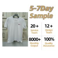 China Men's Breathable Cotton Crew Neck T-Shirt for Sports Running 170-120G Fabric ODM/OEM for sale