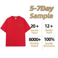 China Men's 100% Cotton Short Sleeve T-Shirt 170-280G Summer Casual Round Neck Loose Top for sale