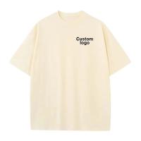 China Custom Unisex 100% Cotton Blank T Shirts US Size True to Size Drop Shoulder Tshirts for Men 170-230G for sale