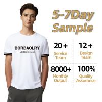 China Men's 100% Cotton Short Sleeve T-Shirt 170-230G Summer Breathable Anti-Wrinkle Custom ODM for sale