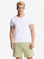 China Men's Loose Fit Gym T-Shirt 100% Cotton Breathable Athletic Bodybuilding Shirt Short Sleeve for sale