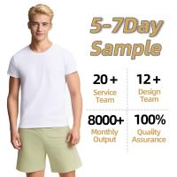 China Men's Loose Fit Gym T-Shirt 100% Cotton Breathable Athletic Bodybuilding Shirt Short Sleeve for sale