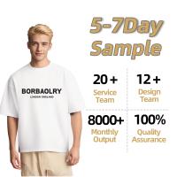 China 100% Cotton Oversized T-Shirt Short Sleeve Quick Dry Breathable 170-230G Custom Photo for sale