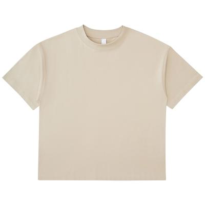 China Wholesale Drop Shoulder Blank T Shirt Custom Logo Boxy Fit Mens 100% Heavy Cotton T Shirt 170 230G for sale