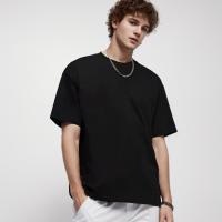 China Customized Heavyweight Men's Blank T-Shirt 170-230G Ribbed Crewneck ODM/OEM for sale