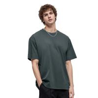 China Customized Heavyweight Men's Blank T-Shirt 170-230G Ribbed Crewneck ODM/OEM for sale