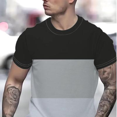 China Men's Custom Sublimation Gym Sports T-Shirt Polyester Quick Dry 170-230G Breathable for sale