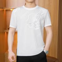 China Factory Direct Men's Breathable Short Sleeve Golf T Shirt 170-220G Crewneck Knitwear for sale
