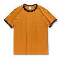 China Wholesale Custom Color Block Stitching T-Shirt Heavyweight 170-220G Two-Tone Patchwork Men for sale