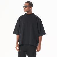 China Custom 220 Gsm Heavyweight Seamless Boxy Cropped T Shirt for Men ODM/OEM for sale