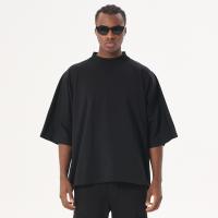 China Custom 220 Gsm Heavyweight Seamless Boxy Cropped T Shirt for Men ODM/OEM for sale
