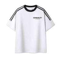 China Men O Neck Regular Fit Knitted Dyed Cotton T Shirt 170 230G Breathable Anti Wrinkle for sale