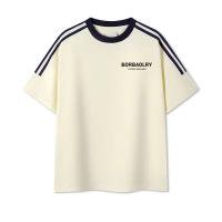 China Men O Neck Regular Fit Knitted Dyed Cotton T Shirt 170 230G Breathable Anti Wrinkle for sale