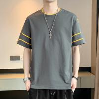 China OEM Custom Logo Men's Short Sleeve T-Shirt 170-220G Breathable Summer Loose Top for sale