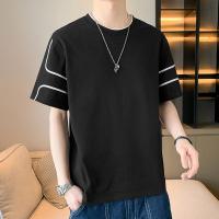 China OEM Custom Logo Men's Short Sleeve T-Shirt 170-220G Breathable Summer Loose Top for sale