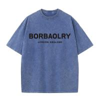 China Custom Boxy Heavyweight 280g Oversized Pullover Men Vintage Distress Acid Wash T Shirt for sale