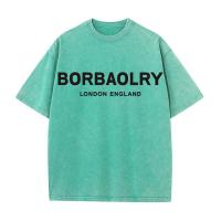 China Custom Boxy Heavyweight 280g Oversized Pullover Men Vintage Distress Acid Wash T Shirt for sale