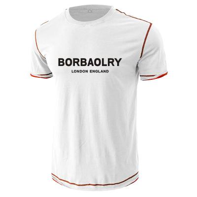 China Custom Logo Men's Compression Gym T-Shirt Quick Dry Breathable Short Sleeve Athletic Tight 170-280G for sale