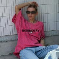 China Oversized Vintage Washed Cotton T-Shirt Heavyweight 170-280G Custom ODM for sale