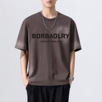 China Wholesale Oversized Unisex Cotton T-Shirt 280 Gsm Heavyweight Streetwear Custom DTG Print for Men for sale