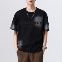 China Wholesale Oversized Unisex Cotton T-Shirt 280 Gsm Heavyweight Streetwear Custom DTG Print for Men for sale