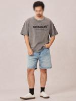 China Wholesale Heavy Weight Oversize Men's T Shirt 170-280G Cotton Vintage Printing for sale
