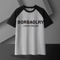 China Heavy Cotton T-Shirt for Men 220g Breathable Oversized Short Sleeves Casual Long Length Knitted Fabric for sale