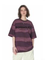 China Wholesale 220g Cotton T-Shirt Men Casual Loose Striped Tie-Dye Dropped Shoulders Round Neck Short Sleeve for sale