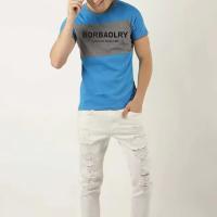 China 2025 Summer Men's Cotton T-Shirt 170-220g Loose Fit OEM Custom Wholesale for sale