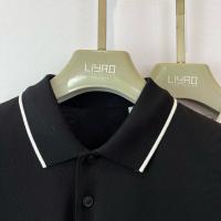 China Men's Embroidered Logo Polo Shirt Black White Trim 170-230G Cotton Long Sleeve ODM OEM for sale
