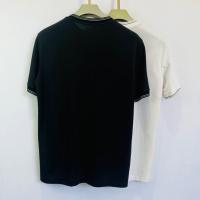 China Men's Embroidered Logo Polo Shirt Black White Trim 170-230G Cotton Long Sleeve ODM OEM for sale