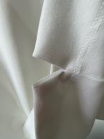 China Men's White Cotton T-Shirt Flocking Letter Print Short Sleeve Casual Top 170-230G for sale