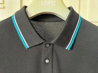 China Men's 100% Cotton Pique Polo Shirt with Contrast Trim 170-230G ODM/OEM Long Sleeve for sale