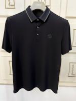 China Luxury Men Polo Shirts Minimalist Contrast Collar 170-230G Cotton Long Sleeve ODM OEM for sale