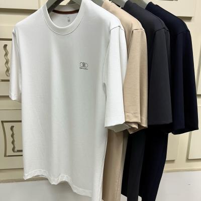 China Minimalist Printing Short - Sleeve T - Shirts for Men, Solid Color Basic Tees Men Tshirt for sale