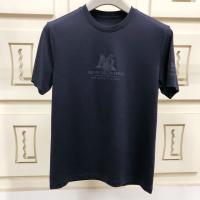 China Men's Premium Organic Cotton T-Shirt 170-230G Embossed Logo Soft Breathable for Casual Business Wear for sale